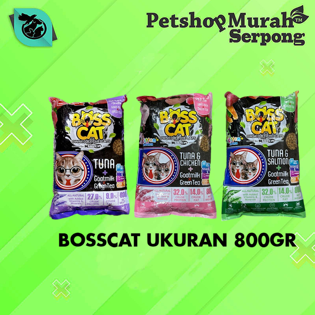 Jual Makanan Kucing Boss Cat Food Adult Kitten 800 Gram Fresh Pack ...