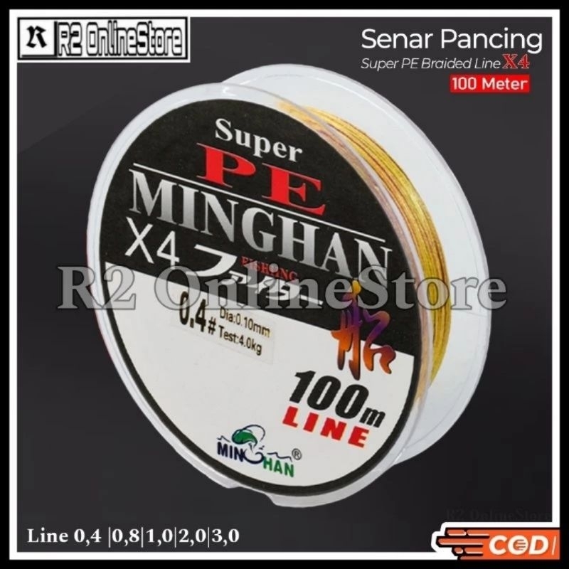 Jual (BISA COD) Zero Senar Benang Tali Pancing Super PE 4 Braid Line ...