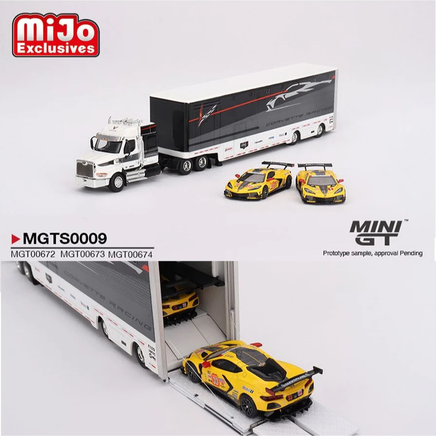 Jual MGTS0009 - MINI GT Corvette Racing C8.R Racing Transporter Set ...