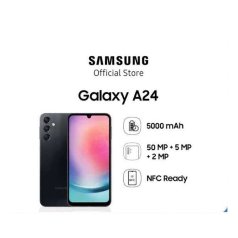 Jual HP SAMSUNG GALAXY A24 8/128 GB - SAMSUNG A 24 RAM 8GB ROM 128GB RESMI | Shopee Indonesia