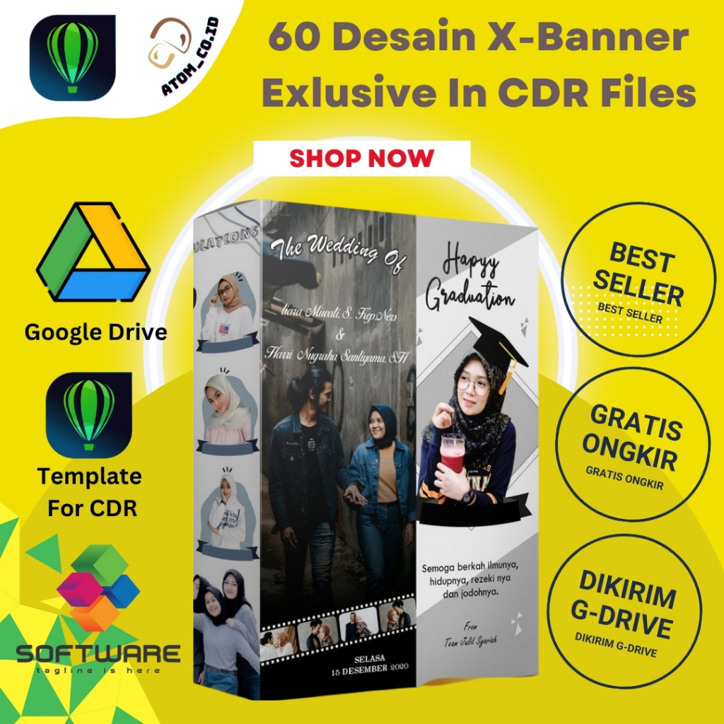 Jual 60 Desain X-Banner Exlusive CorelDraw Files Versi 2022 | Shopee ...