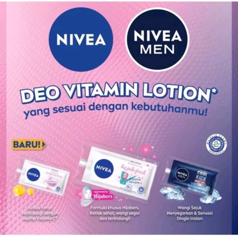 Jual Nivea Deo Sachet Extra Brightening | Shopee Indonesia