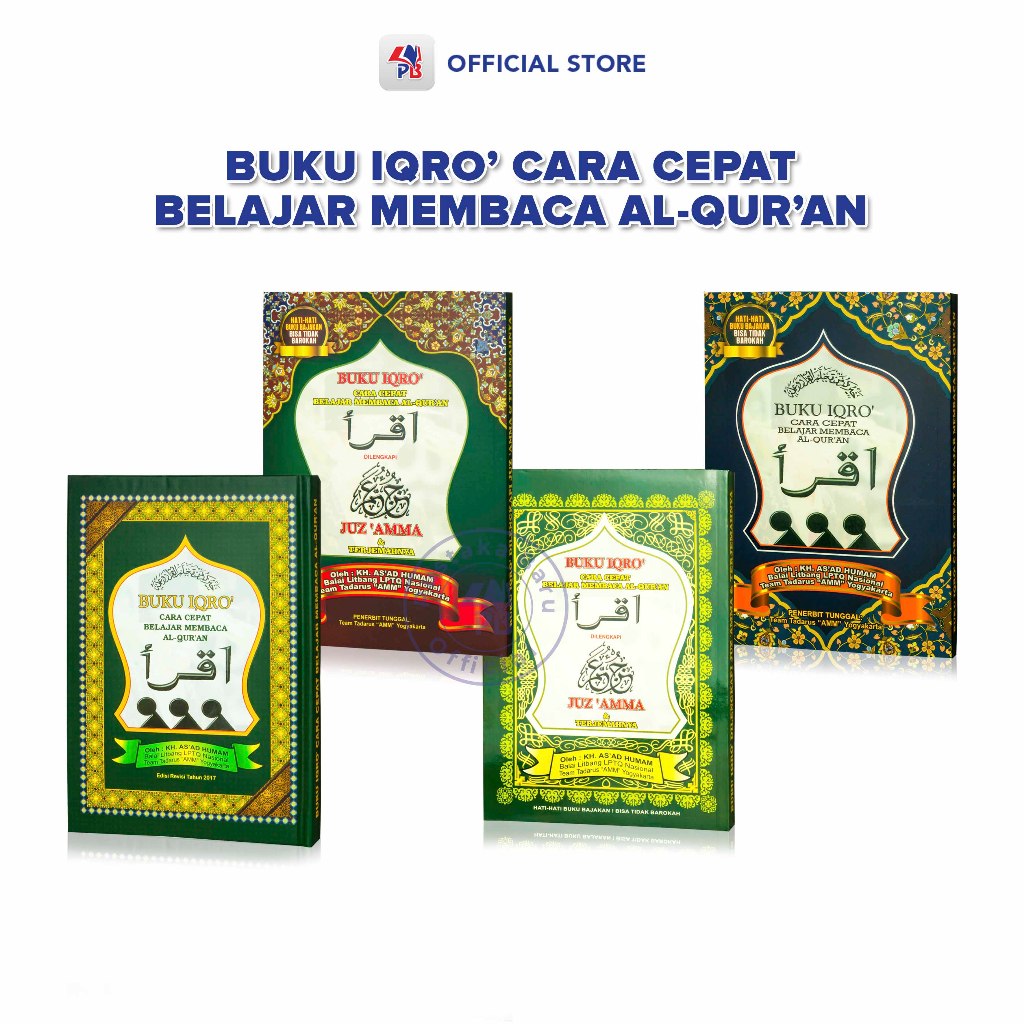 Jual Buku Iqro Anak Iqra anak Besar Bendel Warna IQRO HC Lux Jilid 1-6 ...