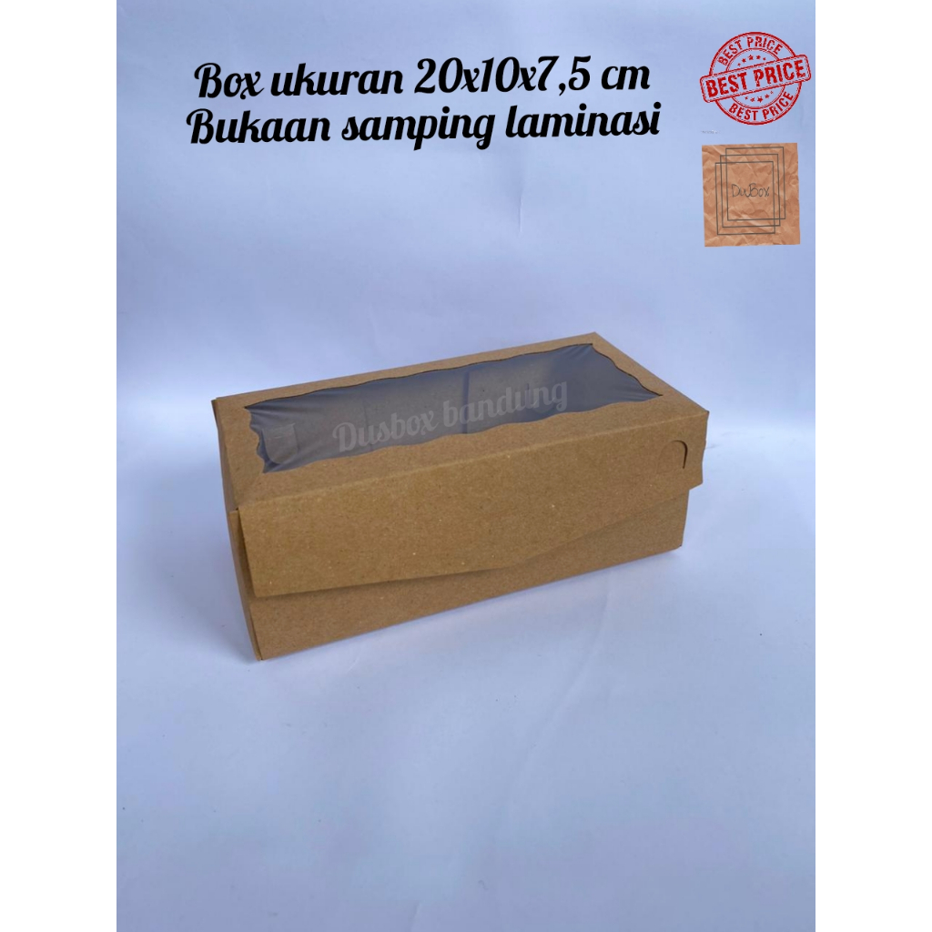 Jual (1 pak=10pcs) Box ukuean 20x10x7,5 cm laminasi dalam, Box untuk ...