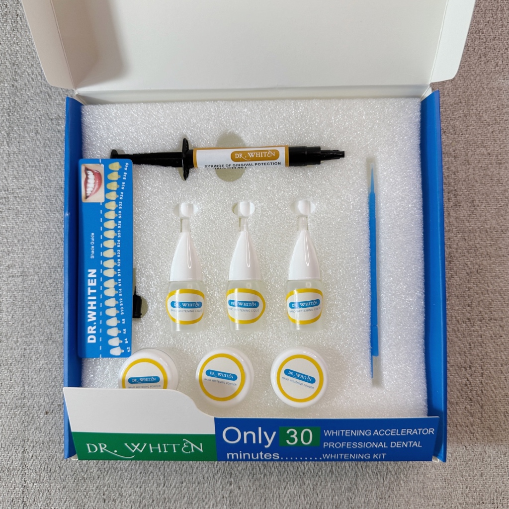 Jual Dental Bahan Bleaching Gigi Dr Whiten Teeth Whitening (1 set 3 ...