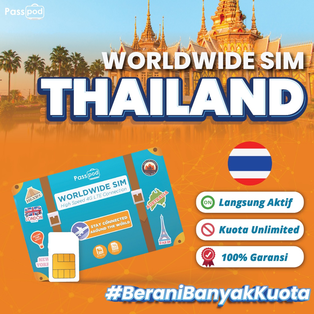 Jual Sim Card Thailand 10 days 50GB Best Seller | Shopee Indonesia