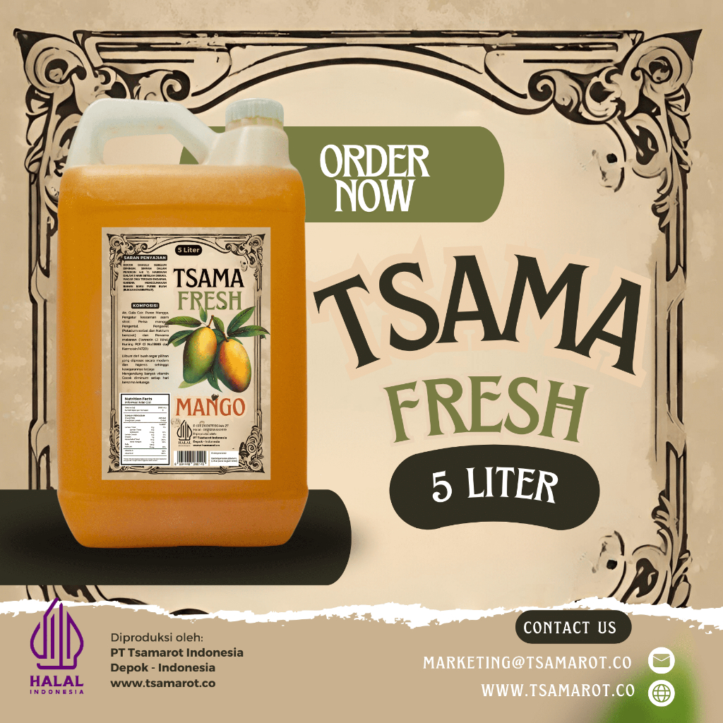 Jual Tsama Fresh- Mango Juice 5L- Jus Mangga - Juice - 5L | Shopee ...
