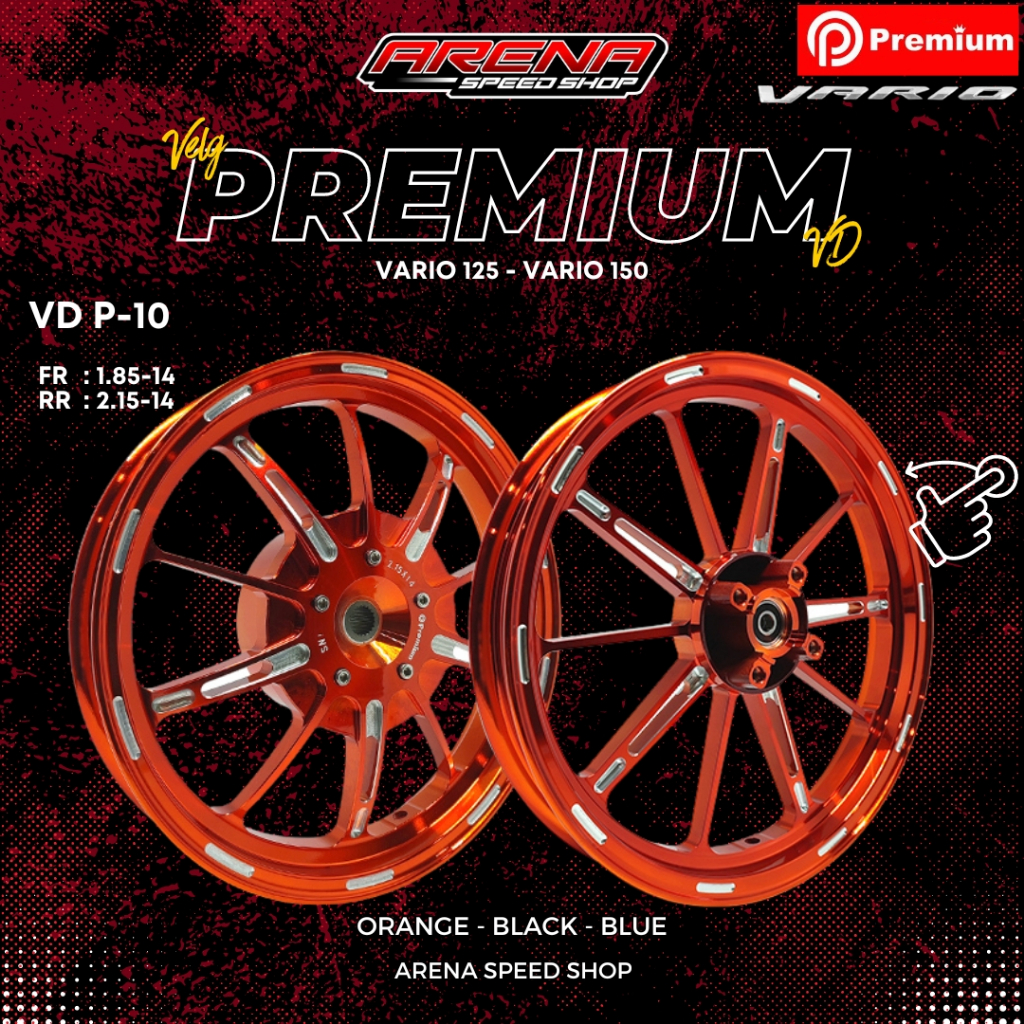 Jual PREMIUM Velg Racing P10 185x14 & 215x14 - Vario 125 Vario 150 ...