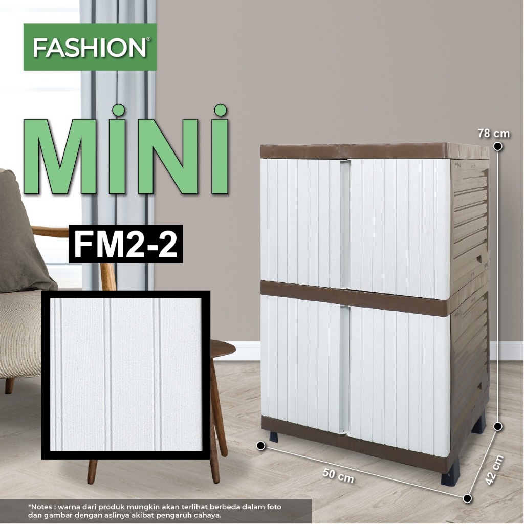 Jual Lemari Mini Fashion Susun 2 - Lemari Mini Berserat kayu - Lemari ...