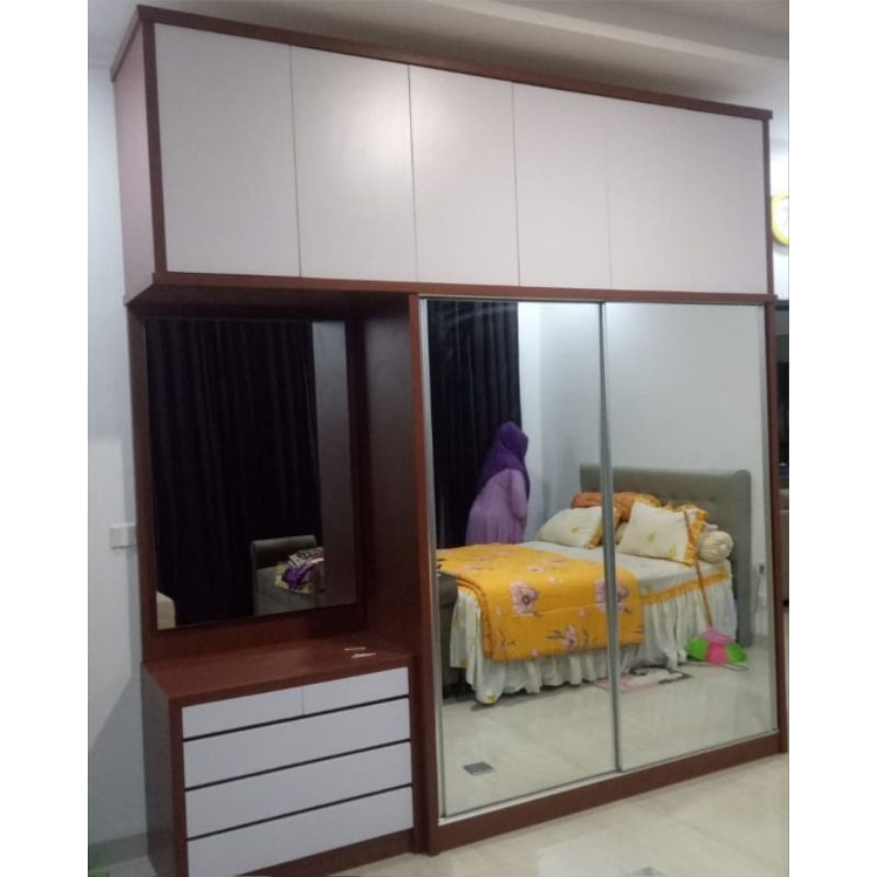Jual custom almari pakaian /m2 playwood 18mm lapis hpl taco | Shopee ...