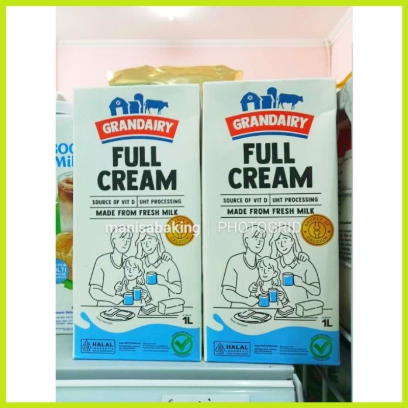 Jual GRANDDAIRY SUSU UHT FULL CREAM 1 LITER GRAND DAIRY MILK | Shopee Indonesia