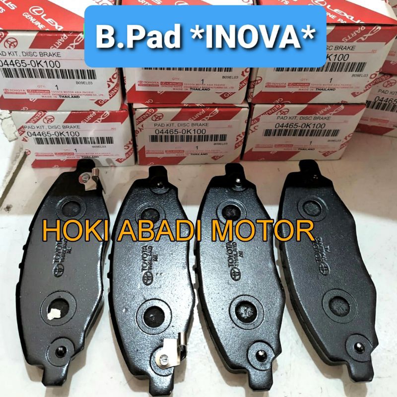 Jual Brake pad kampas rem Depan Innova 04465-0K100 Original | Shopee Indonesia