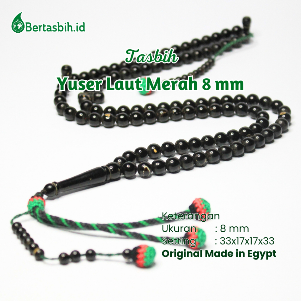 Jual Tasbih Yuser Laut Merah 8 mm | Shopee Indonesia