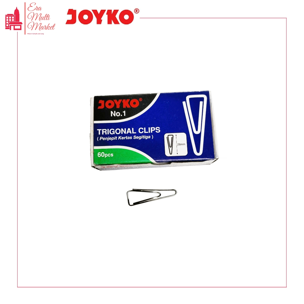 Jual Trigonal Paper Clips No. 1 Joyko / Klip Penjepit Kertas Segitiga ...