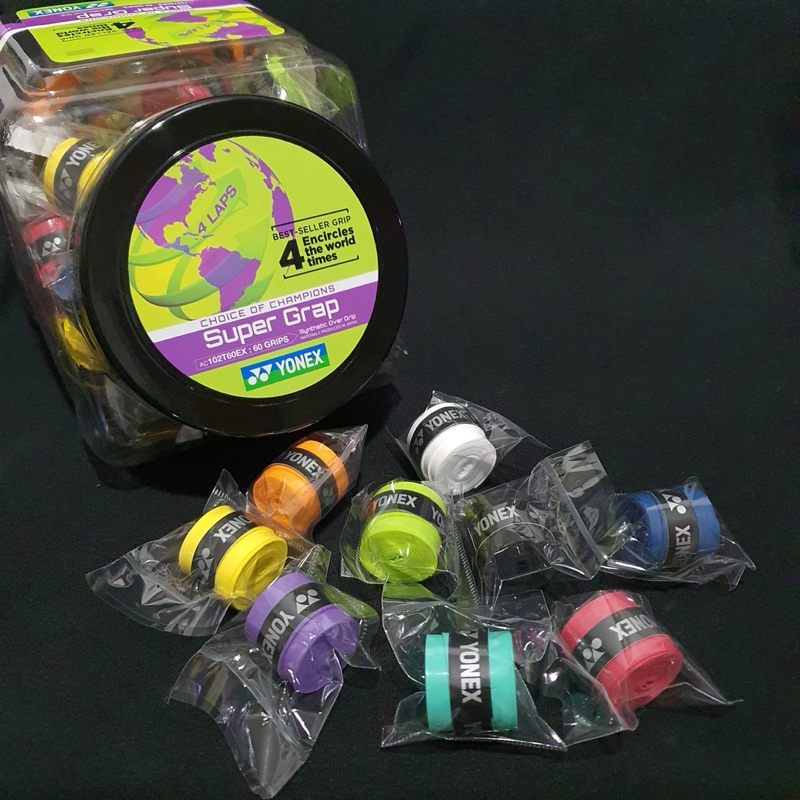 Jual YONEX Overgrip Karet Badminton AC102EX / Tennis YONEX Original AC 102 EX|SUPER GRAP TAPE ...