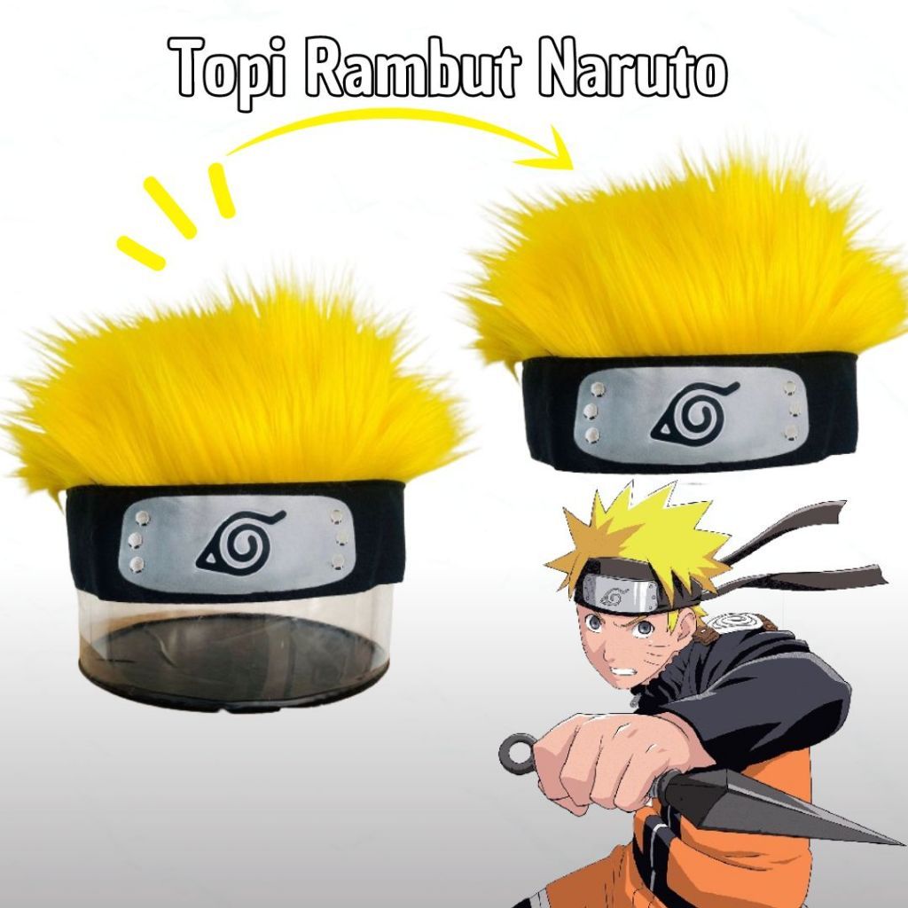 Jual Topi Rambut Naruto | Topi Naruto Rambut | Naruto Topi Rambut ...