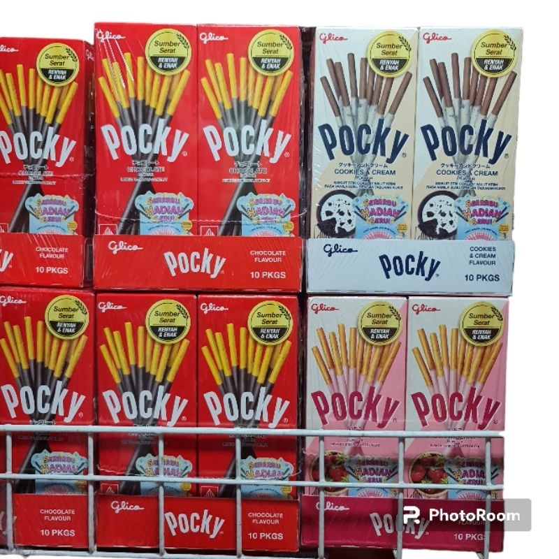Jual Pocky Mini 1 Pak isi 10/ Cemilan Enak Glico Pocky 21g/ Biskuit ...