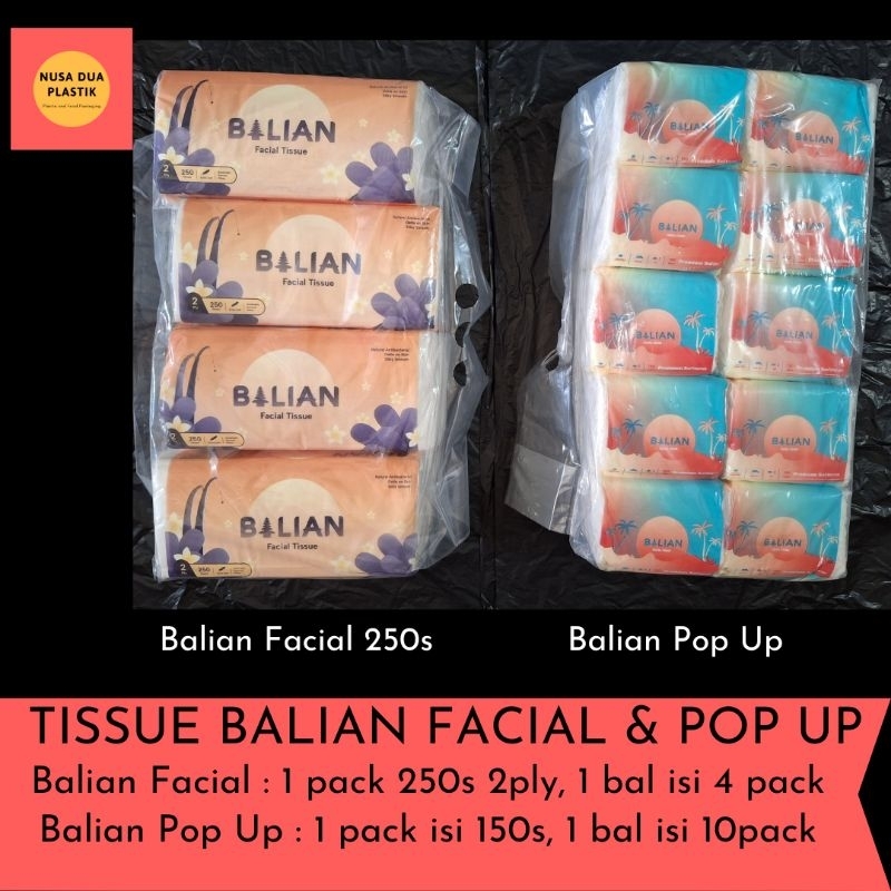 Jual Tissue Facial Balian tisu wajah Pop up Kotak kecil | Shopee Indonesia