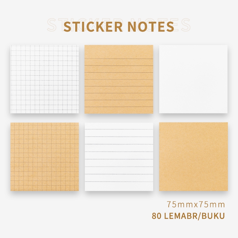 Jual sticky note/sticky notes aesthetic/Catatan Memo Sticky Notes Book ...