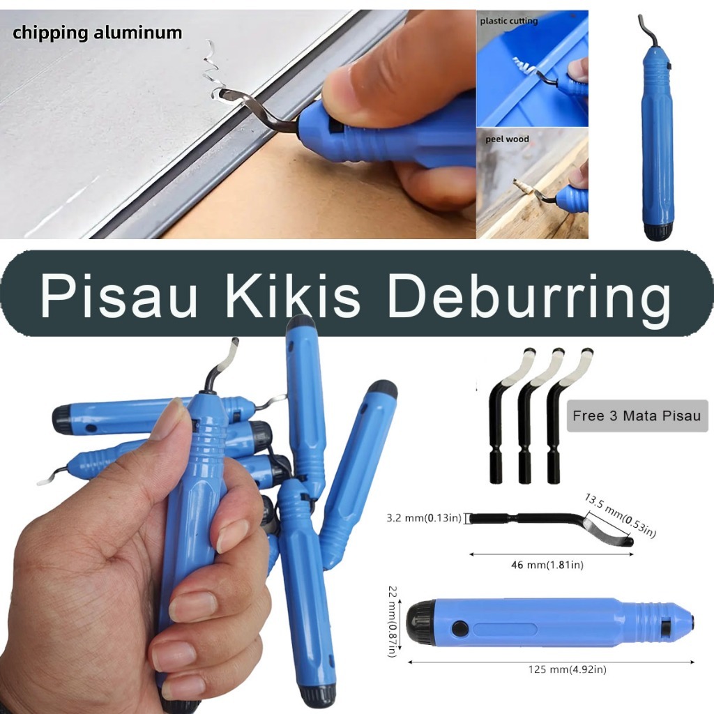 Jual IDEKU Pisau Kerajinan Tangan Kikis Buang Scrap Gram Deburring ...