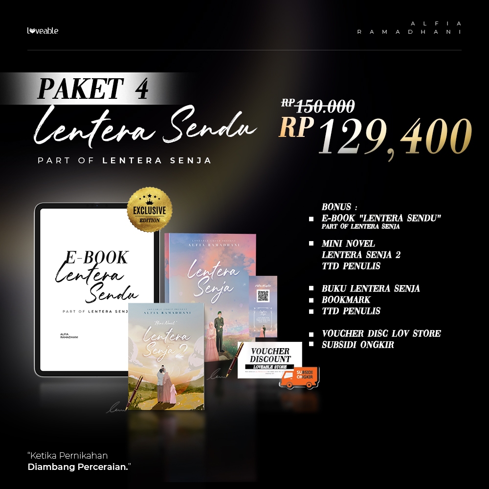 Jual Novel Lentera Senja & Uncut Lentera Senja (Lentera Sendu) By Alfia Ramadhani | Shopee Indonesia