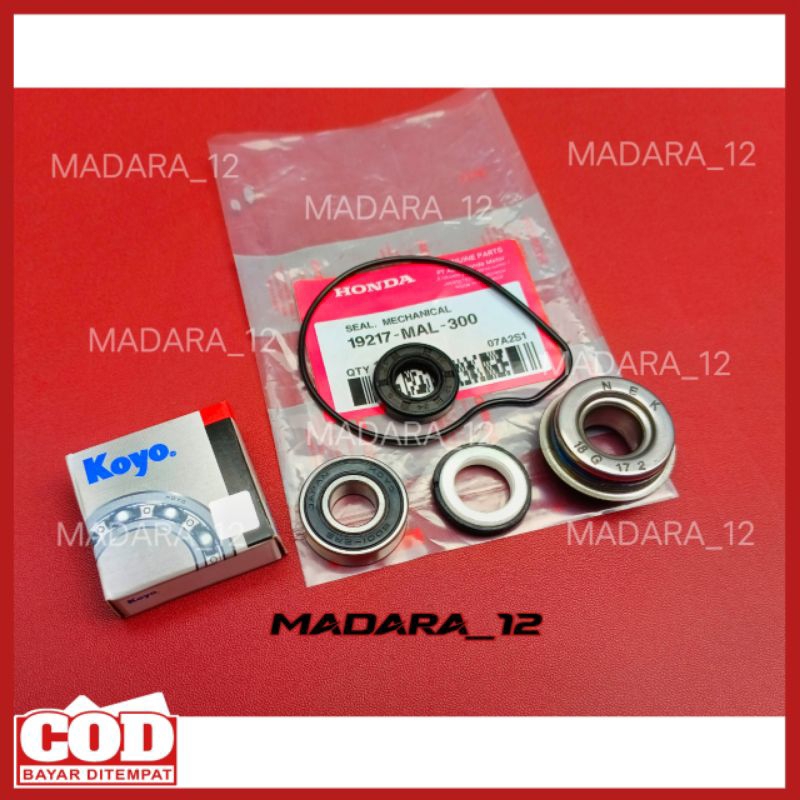 Jual seal dan bearing laher waterpump fullset honda vario 110 125 vario 150 pcx 125 pcx 150 pcx ...