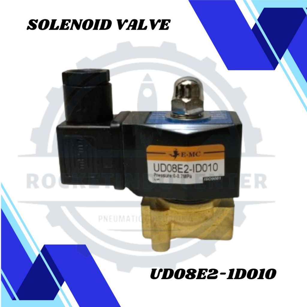 Jual Solenoid valve 2 way 1/4 EMC UD08 / 2W-025-08 - AC220 | Shopee ...