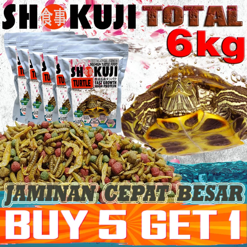 Jual SHOKUJI PAKAN KURA-KURA AIR BRAZIL CST RES PIPUT PELET MAKANAN ...