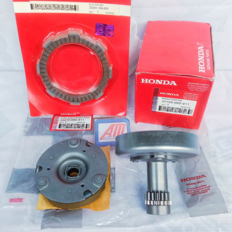 Jual Kampas Ganda+Kampas Kopling+Mangkok Ganda Supra x 100 Grand Prima Supra Lama Astrea ...