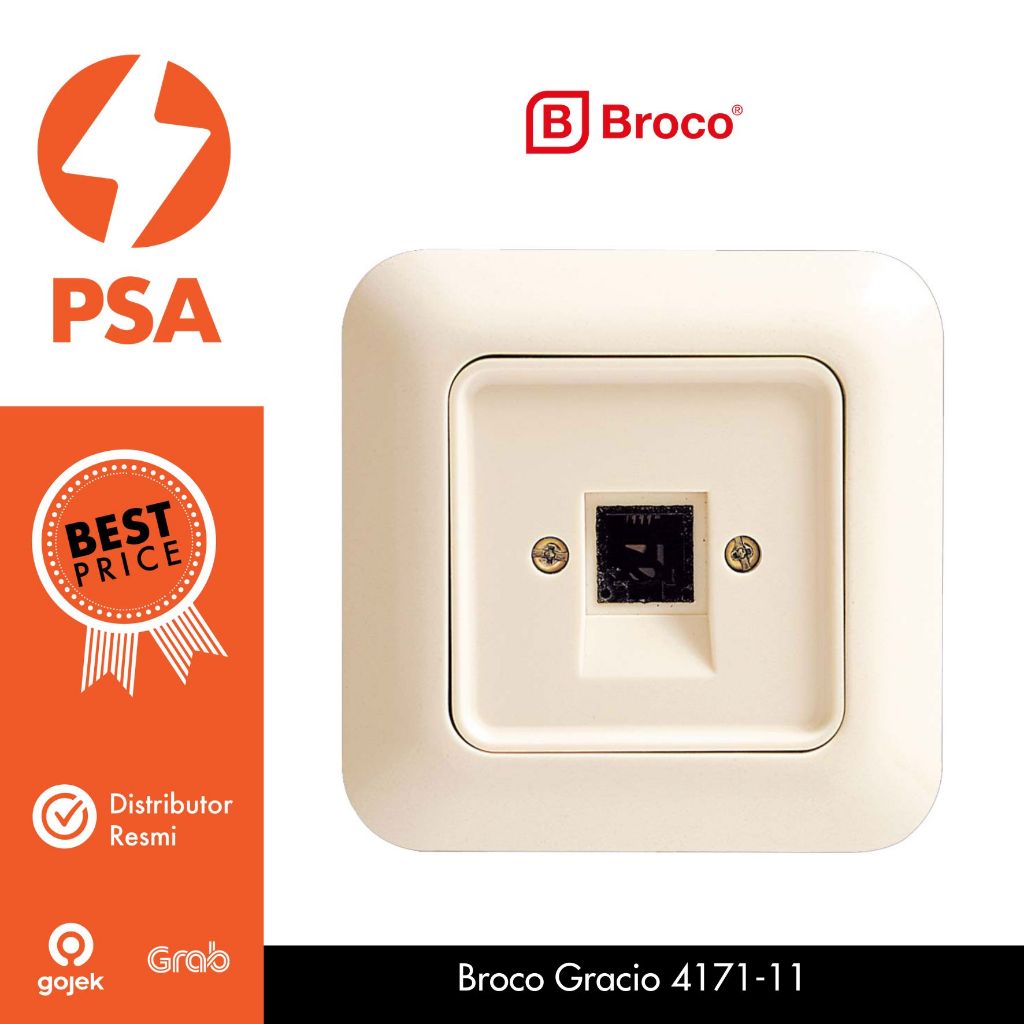 Jual Socket Telp Gracio Broco Cream 4171-11 Original | Shopee Indonesia