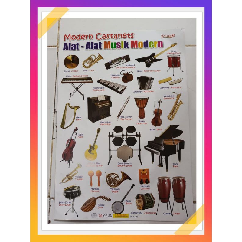 Jual Poster Alat Musik Modern | Shopee Indonesia