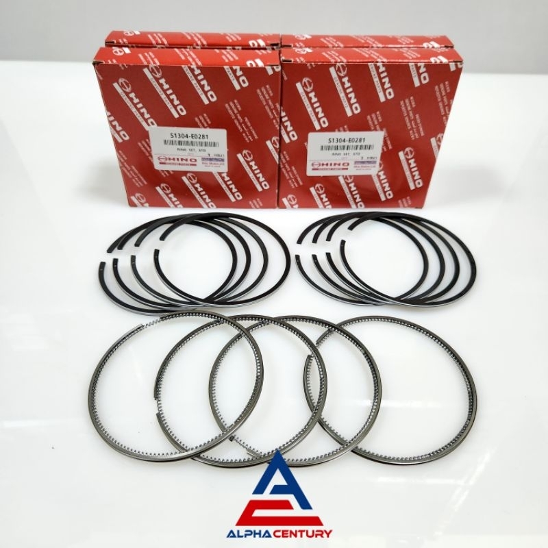 Jual RING PISTON SET HINO DUTRO HT 130 HT130 130HT ORI GARANSI 1 BULAN ...