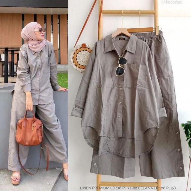 Jual One Set Celana. Setelan Celana. Pakaian Wanita. Fashion Muslim ...