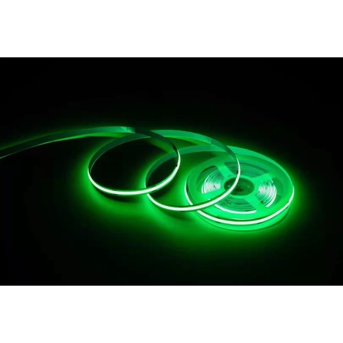 Jual LED Strip COB DC 12 Volt 5 Meter Hijau Lampu strip led ip33 cob ...