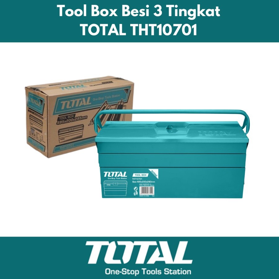 Jual TOTAL TOOL BOX BESI 3 SUSUN / HEAVY DUTY TOTAL THT10701 / KOTAK ...