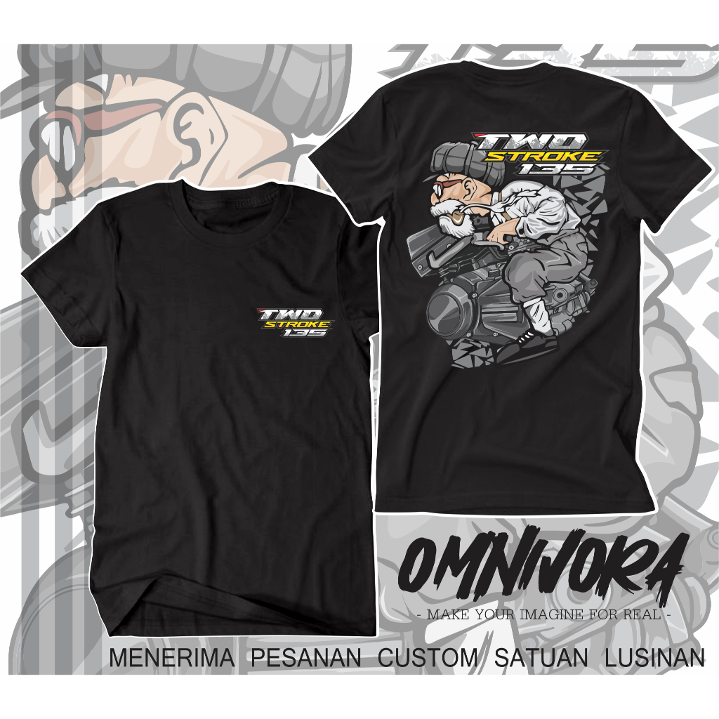 Jual KAOS RACING MESIN TWO STROKE - KAOS PRIA DISTRO COMBED HIGH ...