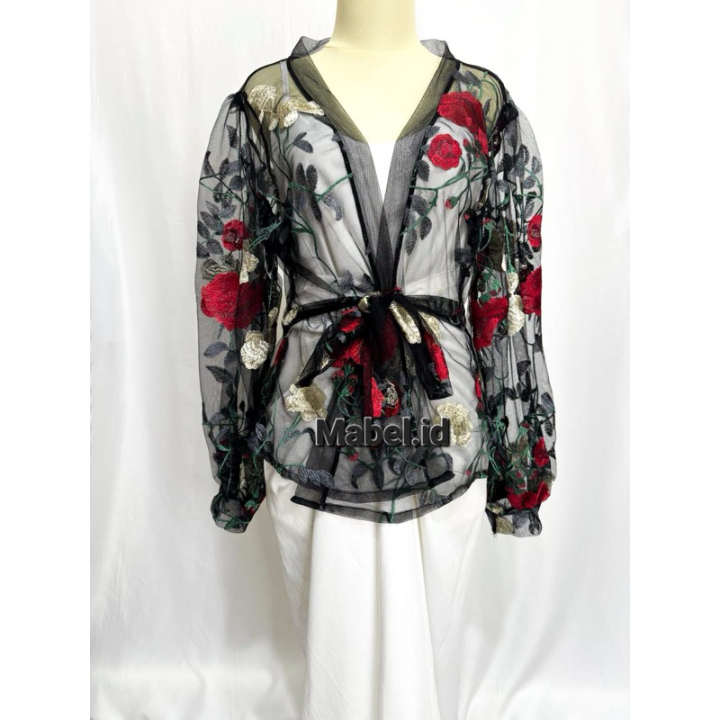 Jual Outer Brukat Tille garden multicolour | Atasan brukat Modern ...