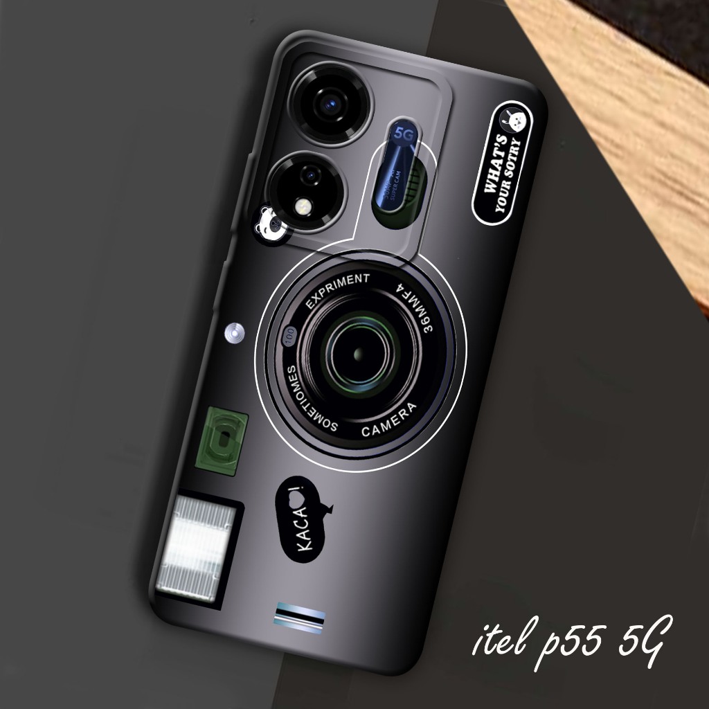 Jual |021| Itel P55 5G - Case Pelindung Belakang kamera - Case ...