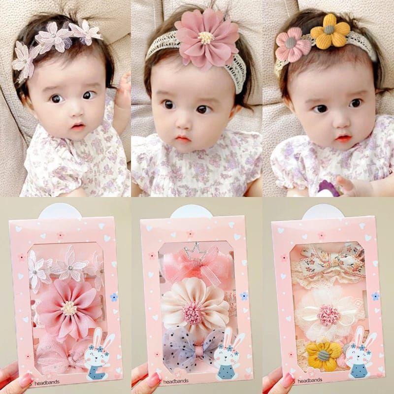 Jual [moon baby] BANDANA BAYI PREMIUM SET ISI 3 USIA BARU LAHIR SAMPAI ...