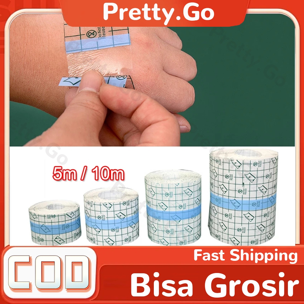 Jual Transparent Film Dressing Roll 5/10m Pita Medis Anti Air Plester ...