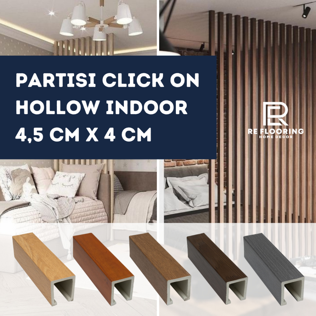 Jual Partisi Click On Hollow Indoor PVC 4,5 cm x 4 cm - Kisi Kisi ...