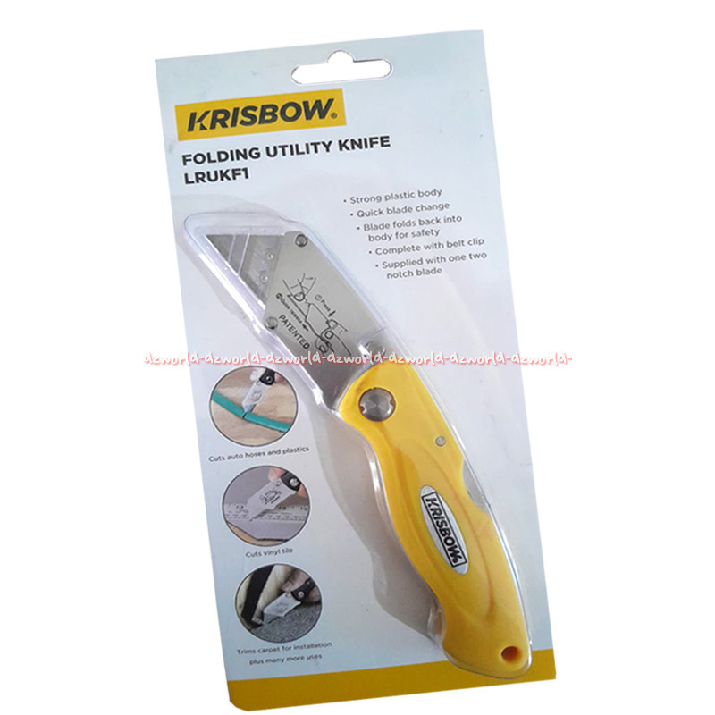 Jual Krisbow Folding Utility Knife Pisau Cutter Lipat Praktis Warna ...