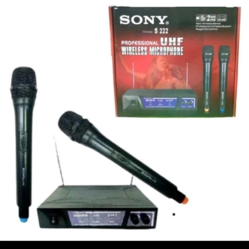 Jual Mic Wireless Sony S-222 S222 Microphone Wireless Handheld | Shopee ...