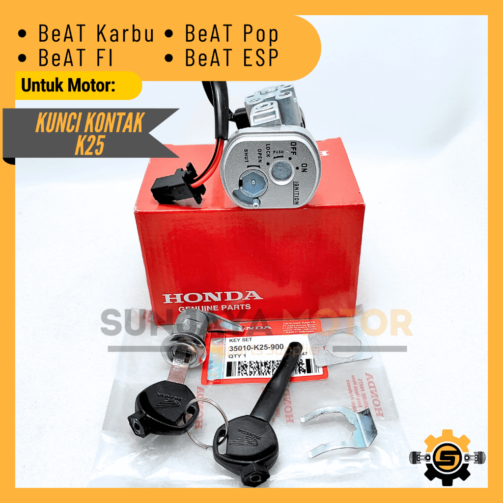 Jual Kunci Kontak Set K25 Keyset Original Honda Beat Karbu Beat FI Beat ...