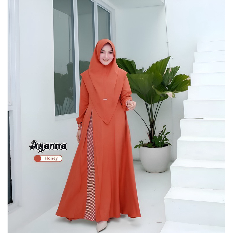 Jual AYYANA SYARI UKURAN M - L - XL - XXL GAMIS SET SYARI GAMIS JUMBO BUSUI DRESS MURAH GAMIS ...
