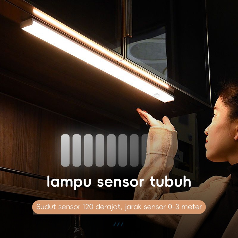 Jual Lampu Sensor Gerak Magnetic Motion Sensor Lampu Stick Panjang Ledlampu Tidur Led Tombol 