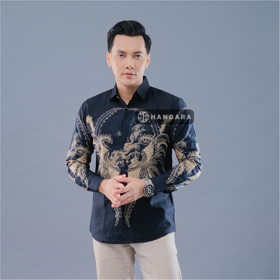 Jual Handara Batik Premium Pria Lengan Panjang Slim Fit Furing ...