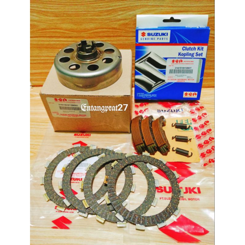 Jual Paket Mangkok kopling ganda + Kampas ganda + plat kopling Suzuki Smash lama/Smash new/Titan ...