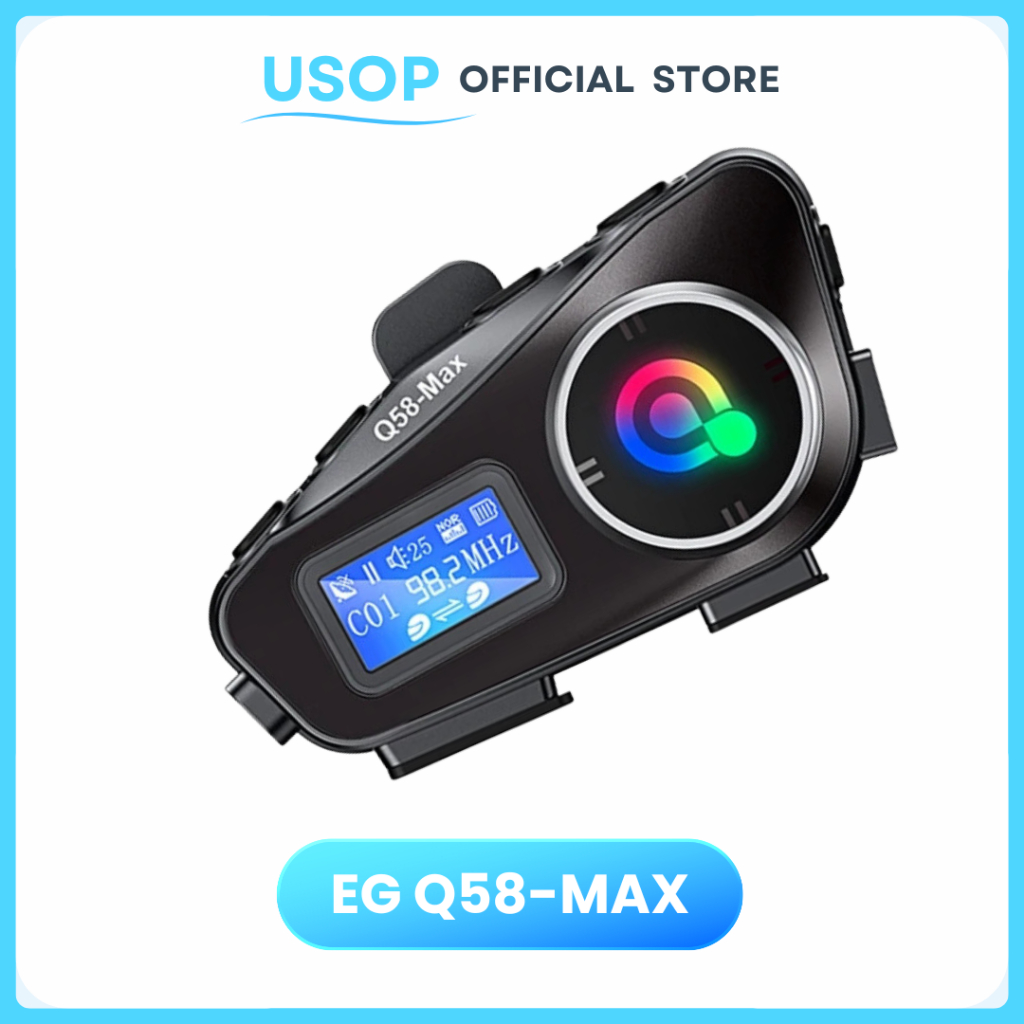 Jual EG Intercom Helm Bluetooth Headset Helmet Motorcycle with LCD ...