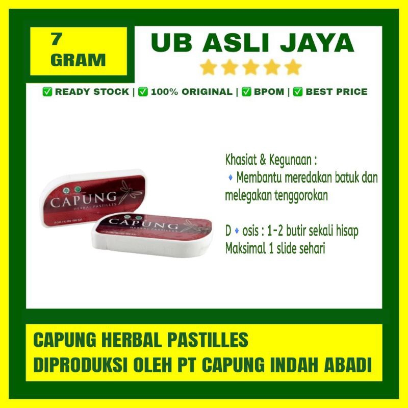 Jual capung herbal pastiles permen batuk sakit tenggorokan | Shopee ...